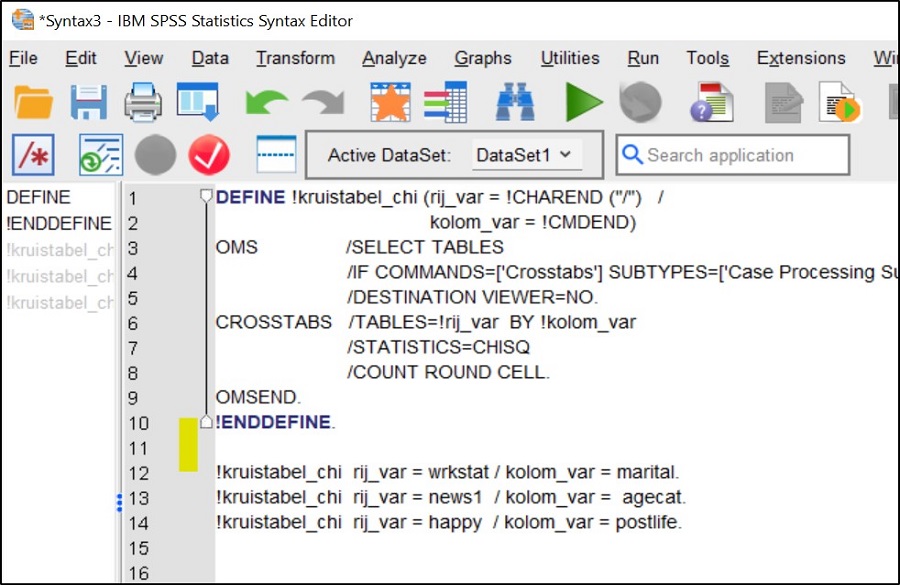 Optimaliseren van Werken met Syntax – Data Analyse Academie